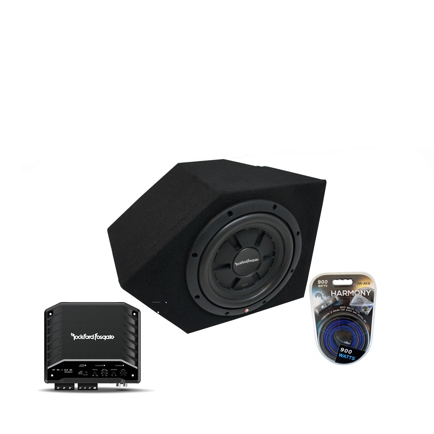 Kicker Comp R 10 Harmony Audio Spare Tire Subwoofer Bundle - 10" Kicker ...
