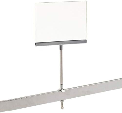 Universal Retail Rack Acrylic Frame Clamp On 5.5" x 7" Sign Holder Card ...