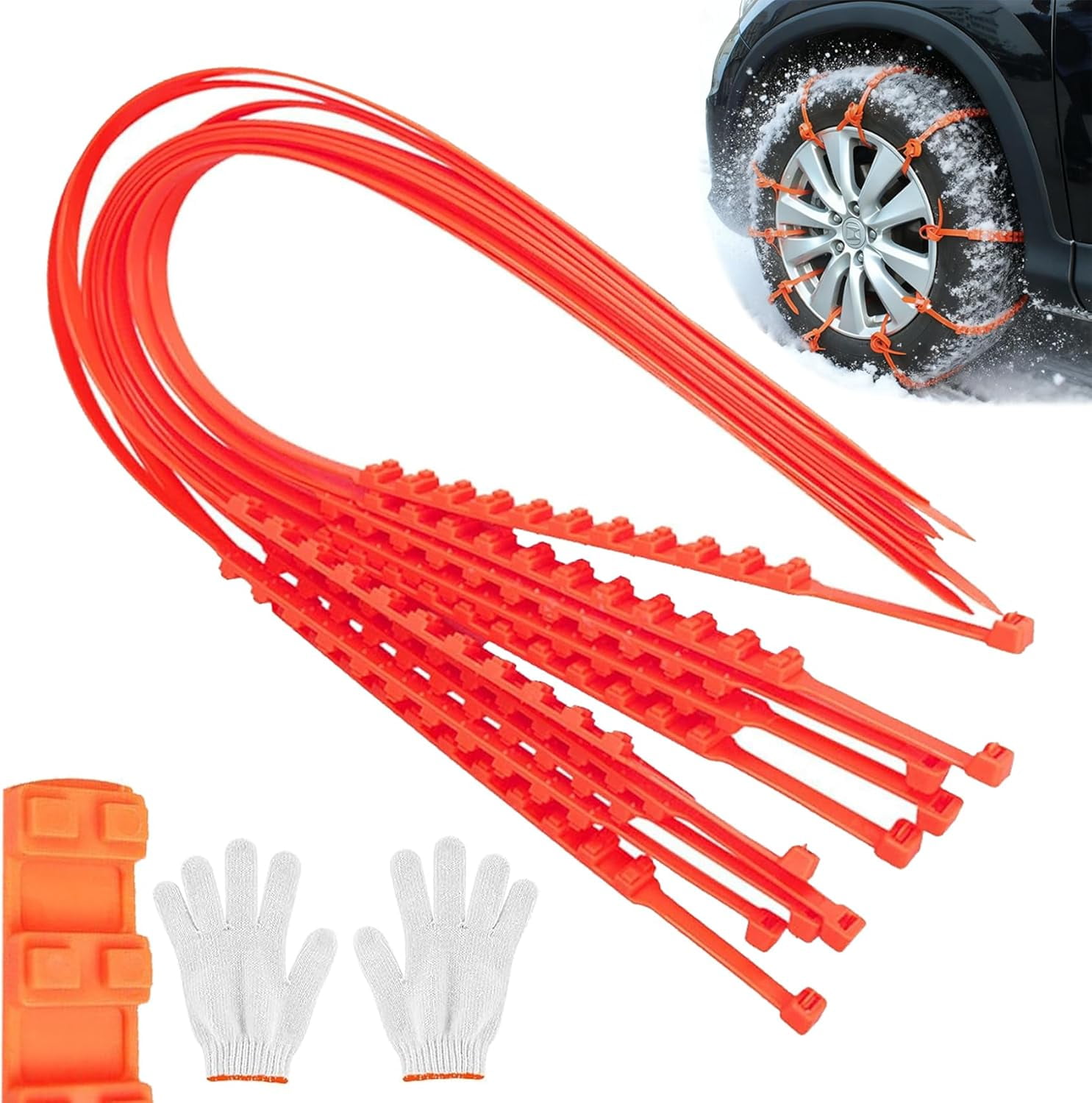 Universal Reusable Anti-Skid Nylon Tire Chains-Firm Grip, 2026 Upgraded ...