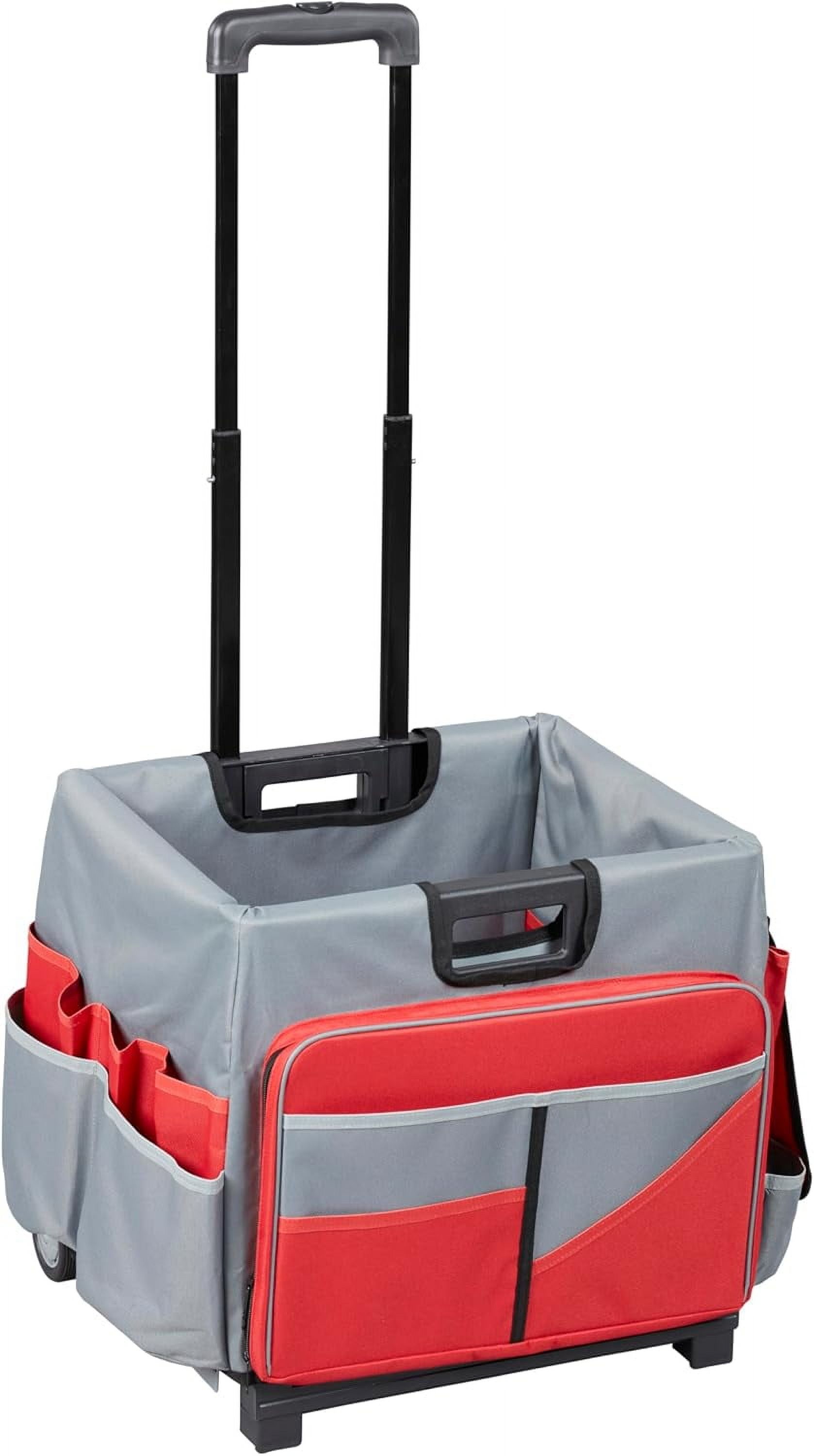 Universal Rolling Cart with Canvas Organizer Bag, Mobile Storage ...