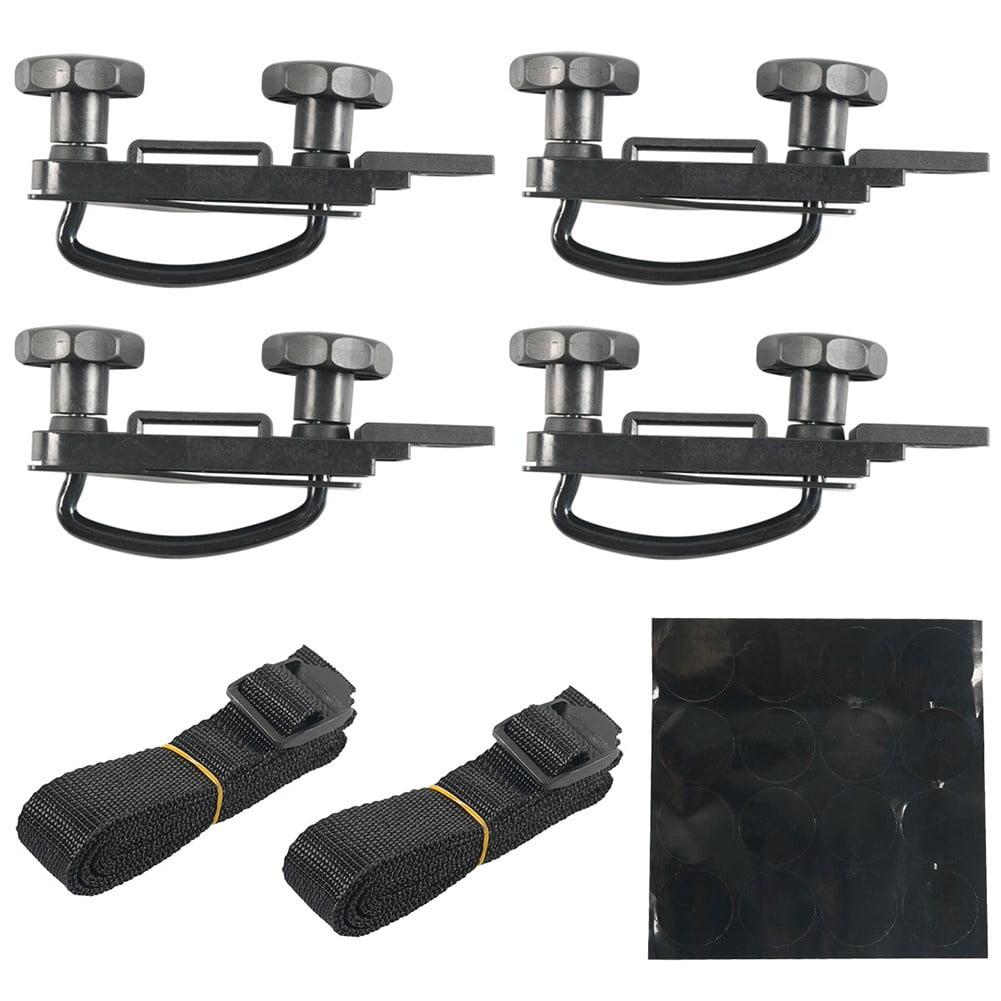 Universal Roof Box Mounting Kit,U-Bolt Clamps & Straps for Car Van Rack ...