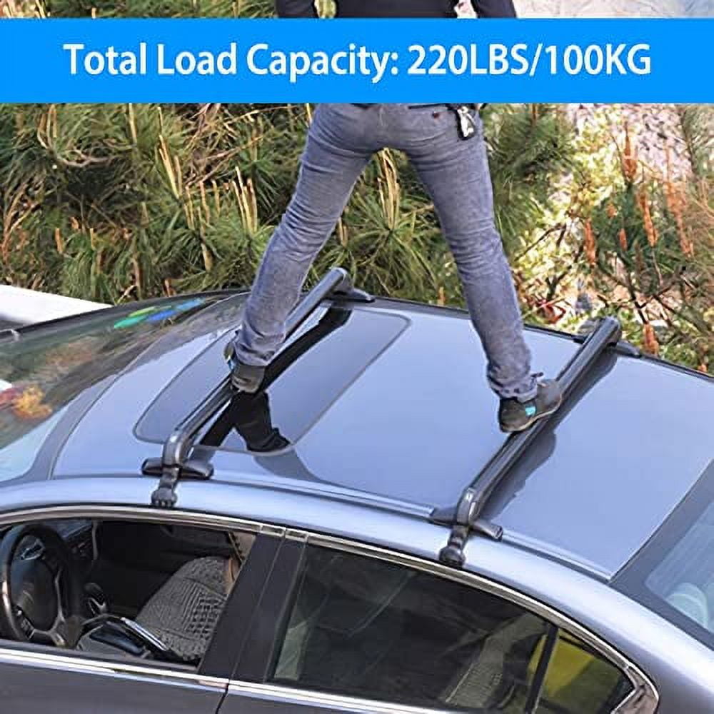 Universal Roof Rack,43'' Car Top Roof Rack Cross Bar Luggage Carrier ...