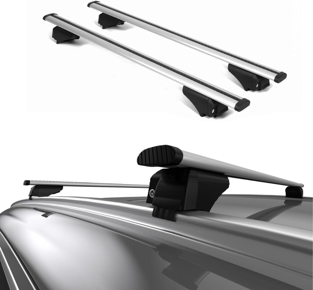 Universal Roof Rack Cross Bars - 42 to 56" Crossbars Fits Flush Roof ...