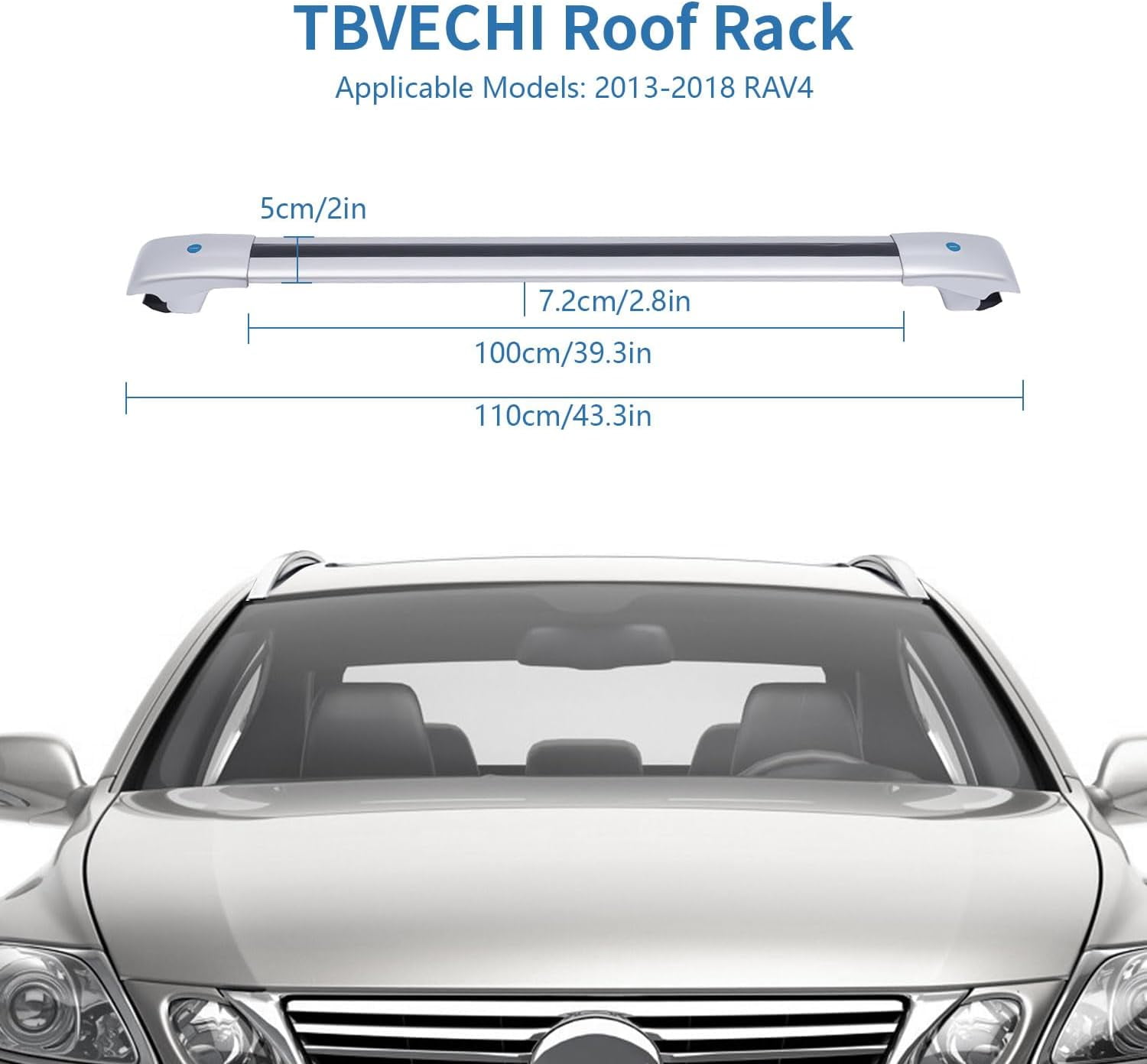 Universal Roof Rack, Lockable Car Top Roof Rack Cross Bar Fit for 2013 ...