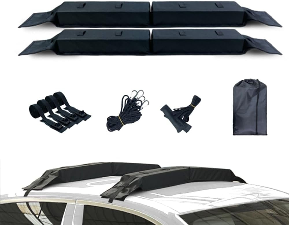 Universal Roof Rack Pads Car Soft Kayak Rack for Cars Without Crossbars ...