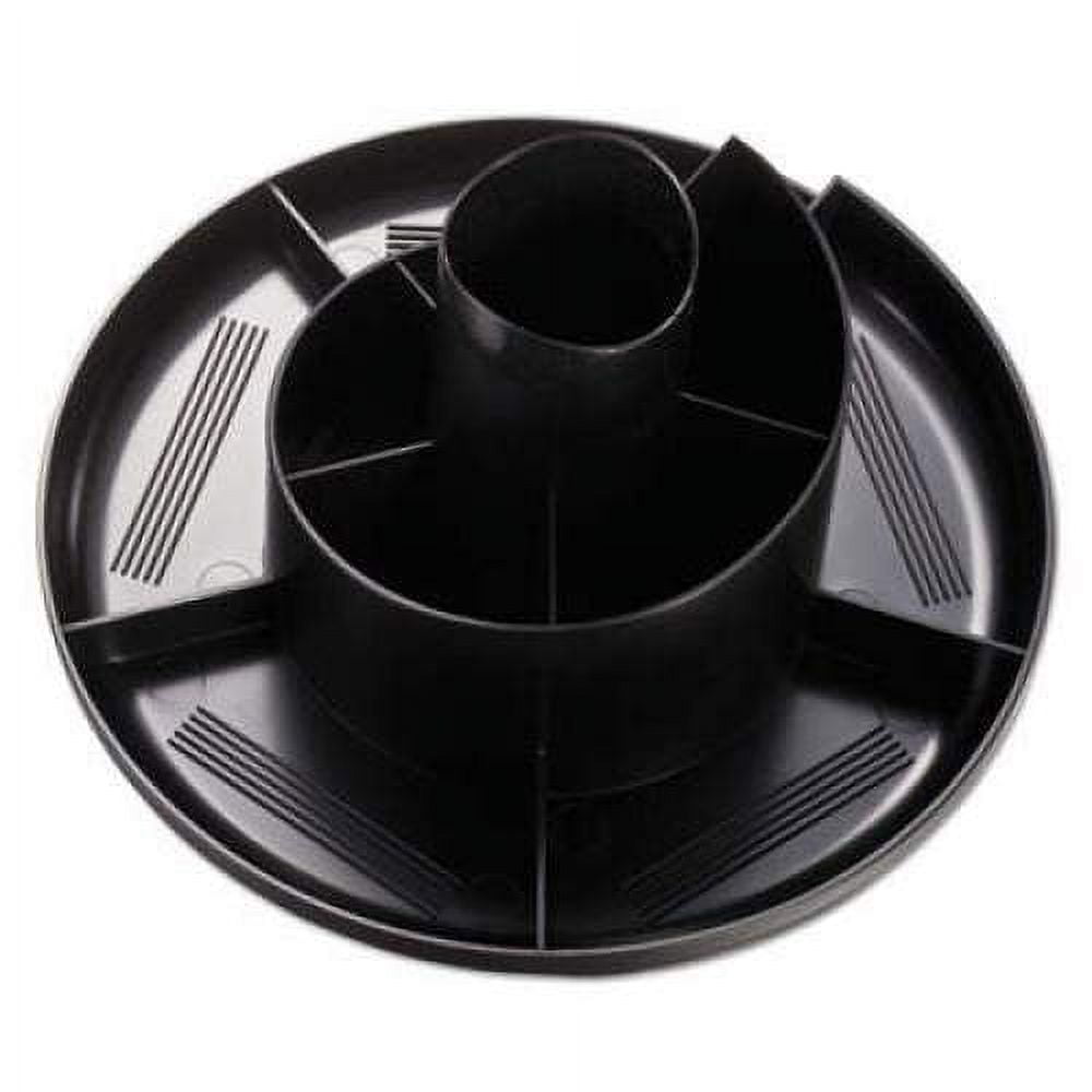 Universal Rotary Desk Organizer, 11 Compartments, 8 3/4 dia x 5 3/8 ...