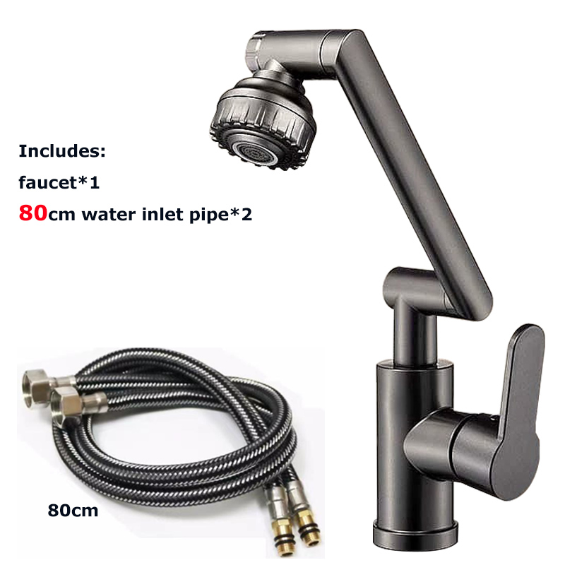 Universal Rotating Dual-mode Faucet Mechanical Arm Wash Basin Kitchen ...