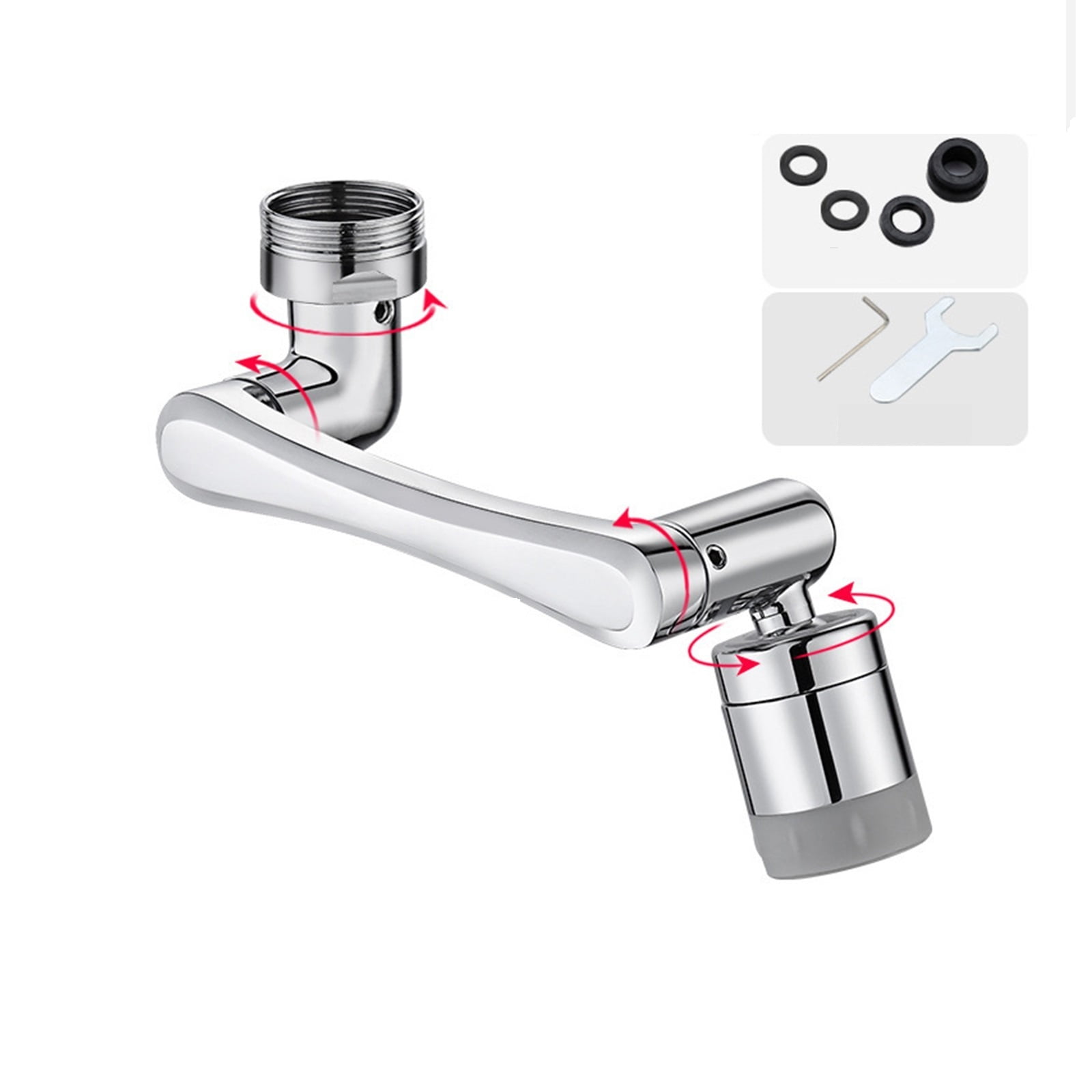 Universal Rotating Faucet Extender 1080 ° Robotic Arm Swivel Extension ...