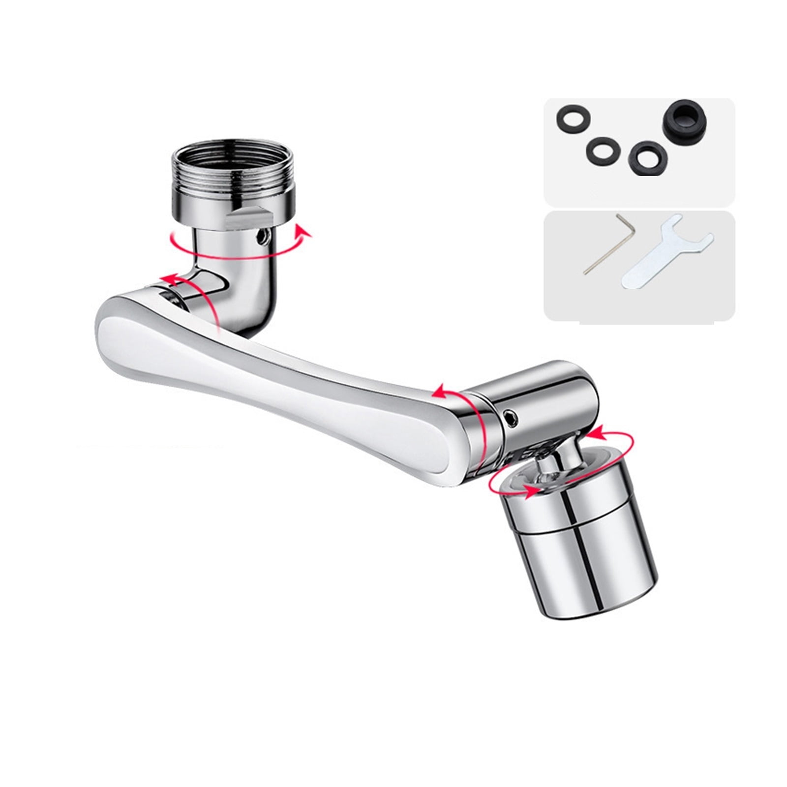 Universal Rotating Faucet Extender 1080 ° Robotic Arm Swivel Extension ...