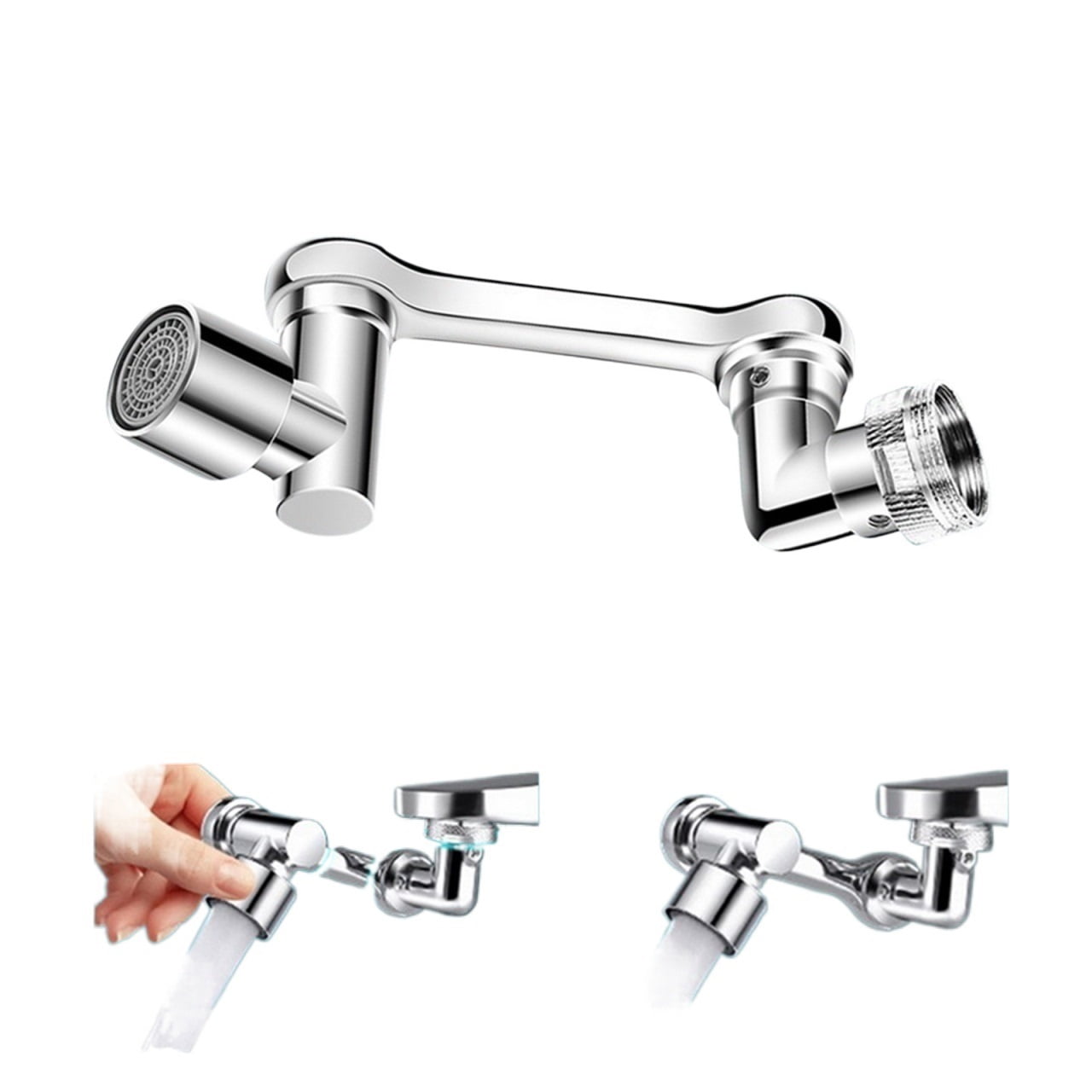 Universal Rotation Extender Faucet Aerator Plastic Splash Filter ...