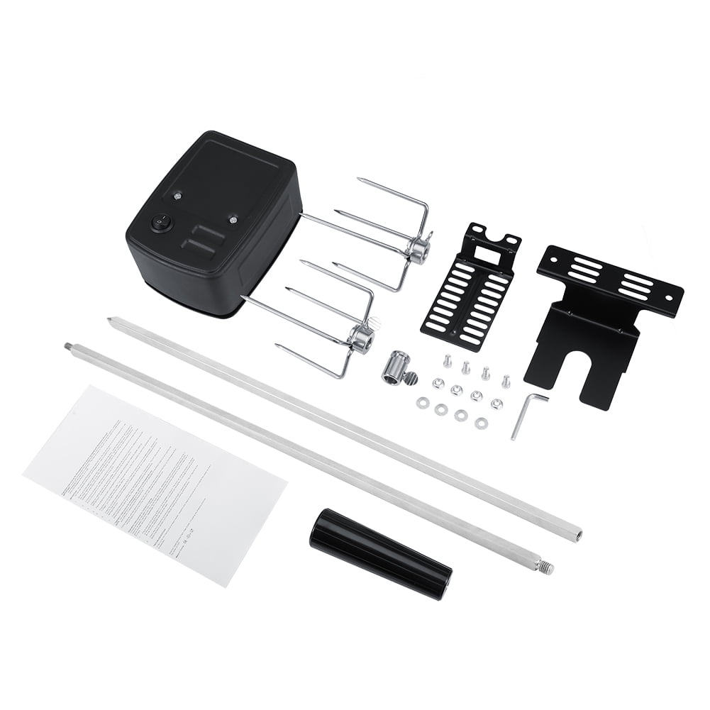 Universal Rotisserie Kit for Barbecue Stainless Steel Spit Rod Meat ...