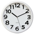Universal Round Wall Clock, White, 13" - Walmart.com