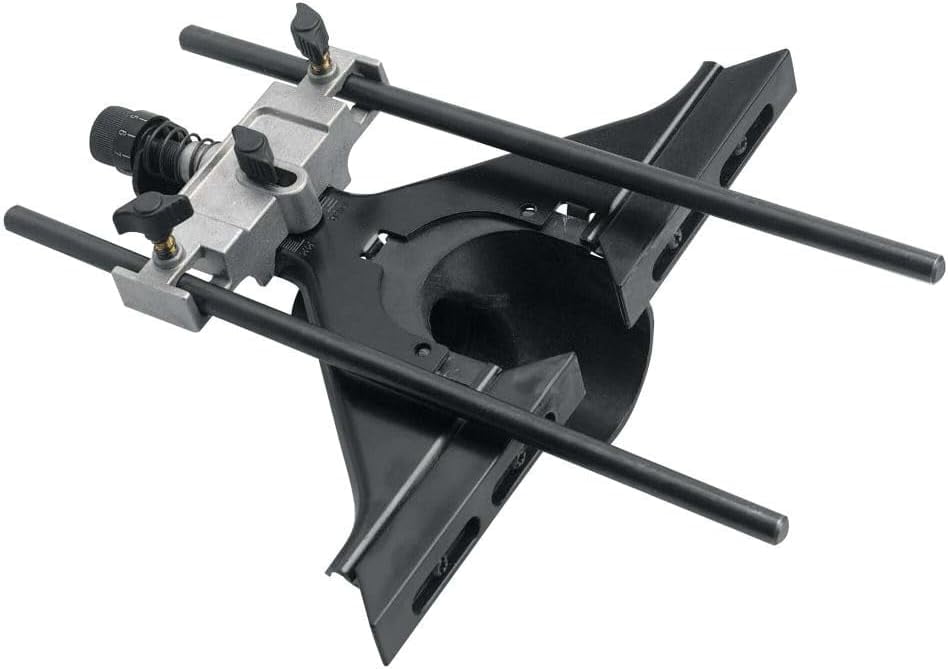 Universal Router Edge Guide with Dust Collection Fine Adjustment Vacuum Adaptor (DW6913 ...