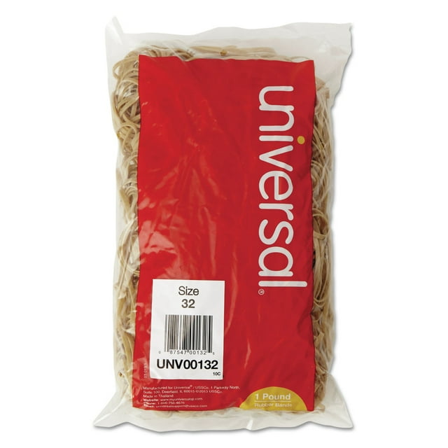Universal Rubber Bands, Size 32, 3 x 1/8, 820 Bands/1lb Pack -UNV00132 ...