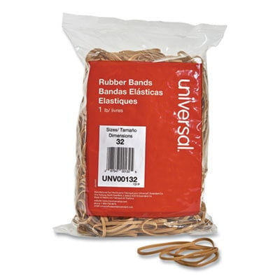 Universal Rubber Bands, Size 32, 3 x 1/8, 820 Bands/1lb Pack -UNV00132 ...