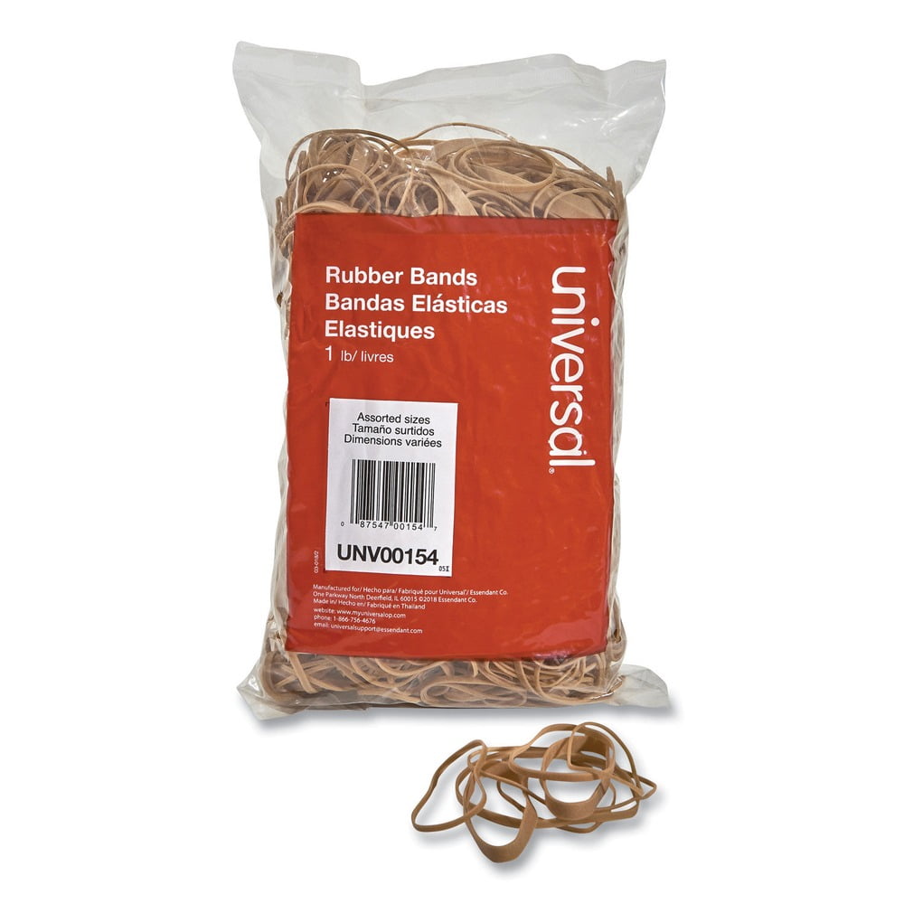 Universal Rubber Bands, Size 54, Assorted Length Sizes, 1lb Pack ...