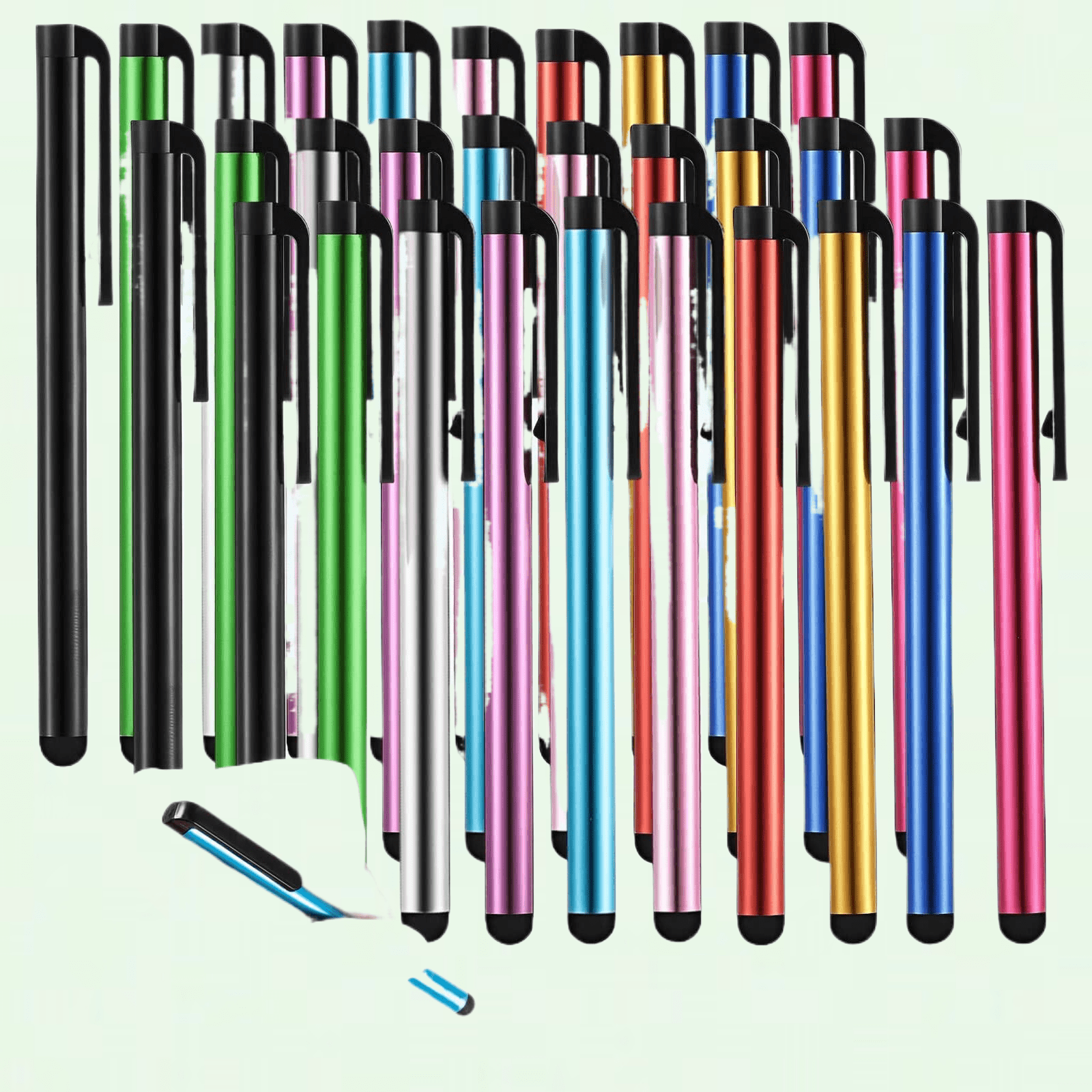 Universal Rubber Stylus Pen Set, 30pcs 7.0 Rubber Tip Touch Pen for ...