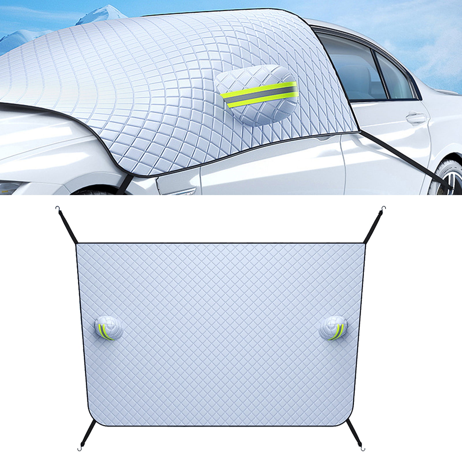 Universal SUV/Car Windshield Cover + Side Mirror Protectors - Ice/Snow ...