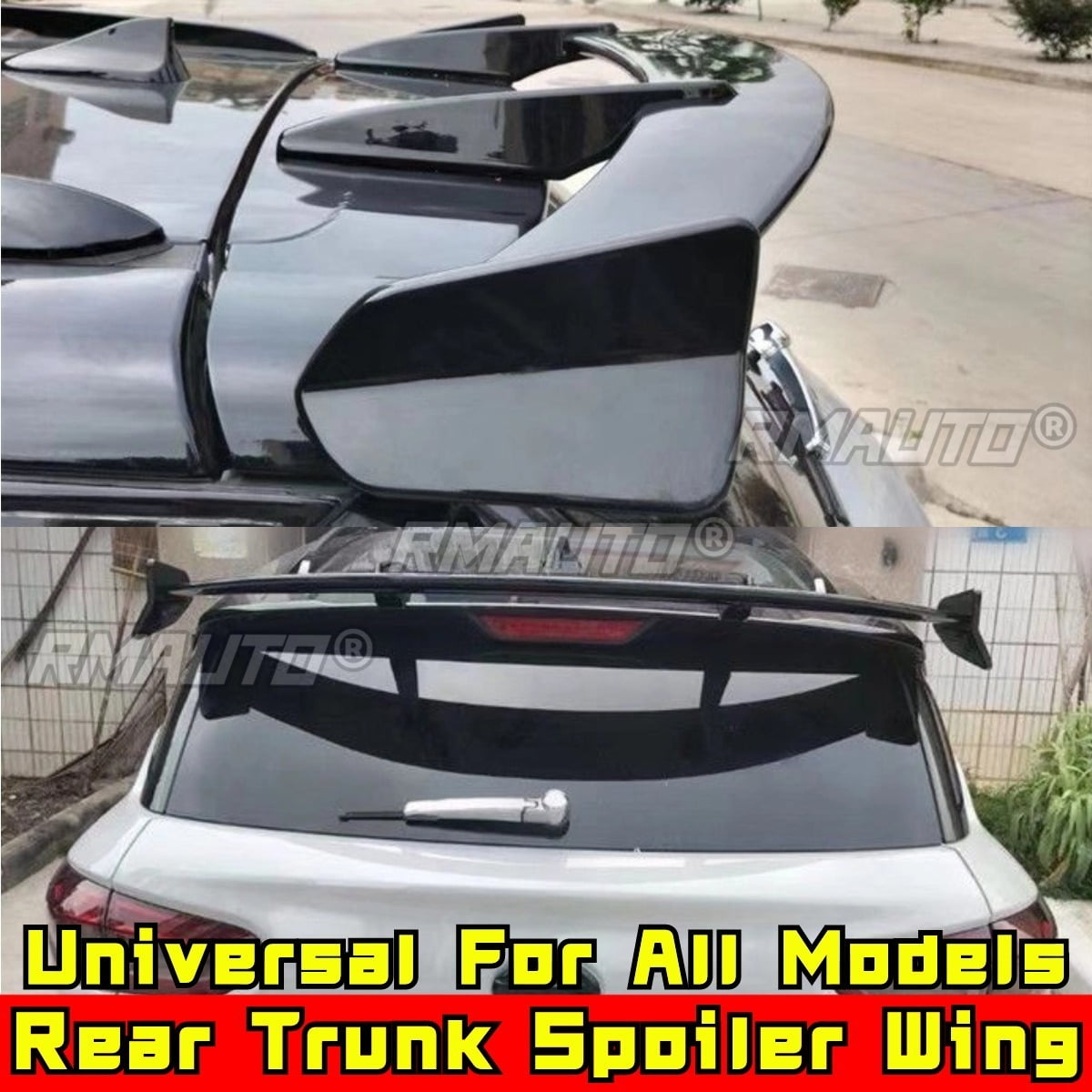 Universal SUV Hatchback Rear Trunk Spoiler Car Tail Wing Rear Wing ...