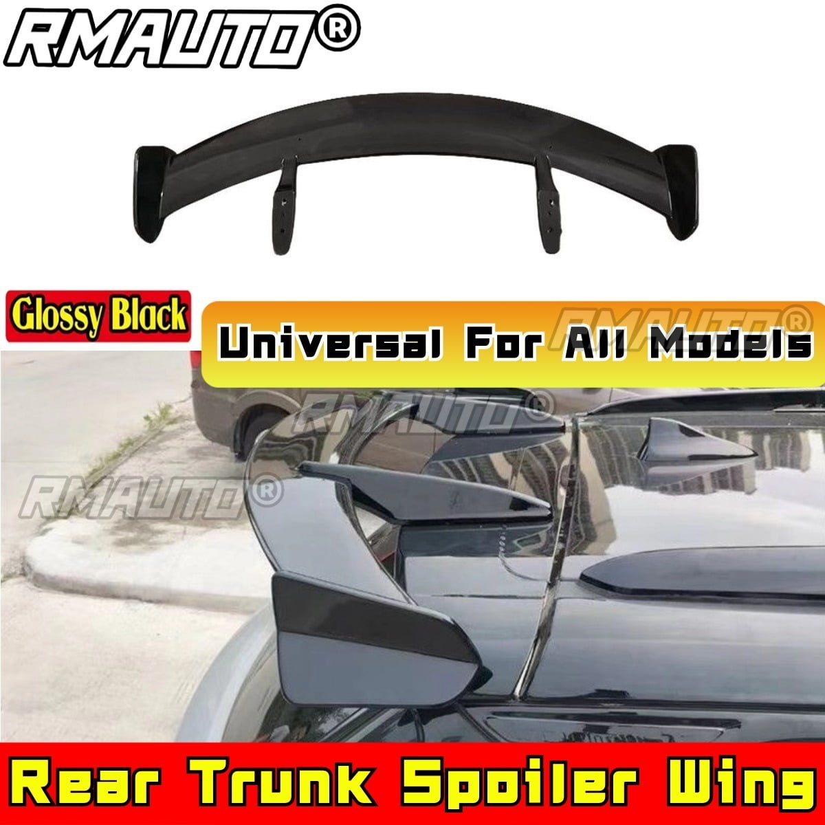 Universal SUV Hatchback Rear Trunk Spoiler Car Tail Wing Rear Wing ...