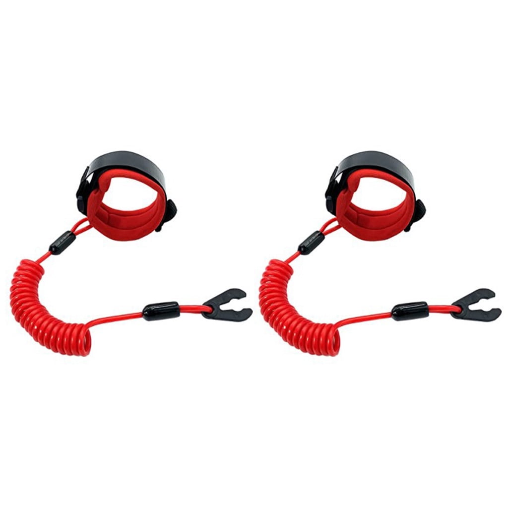Universal Safety Boat Motor Lanyards 2Pcs Stop Kill Safety Lanyards ...