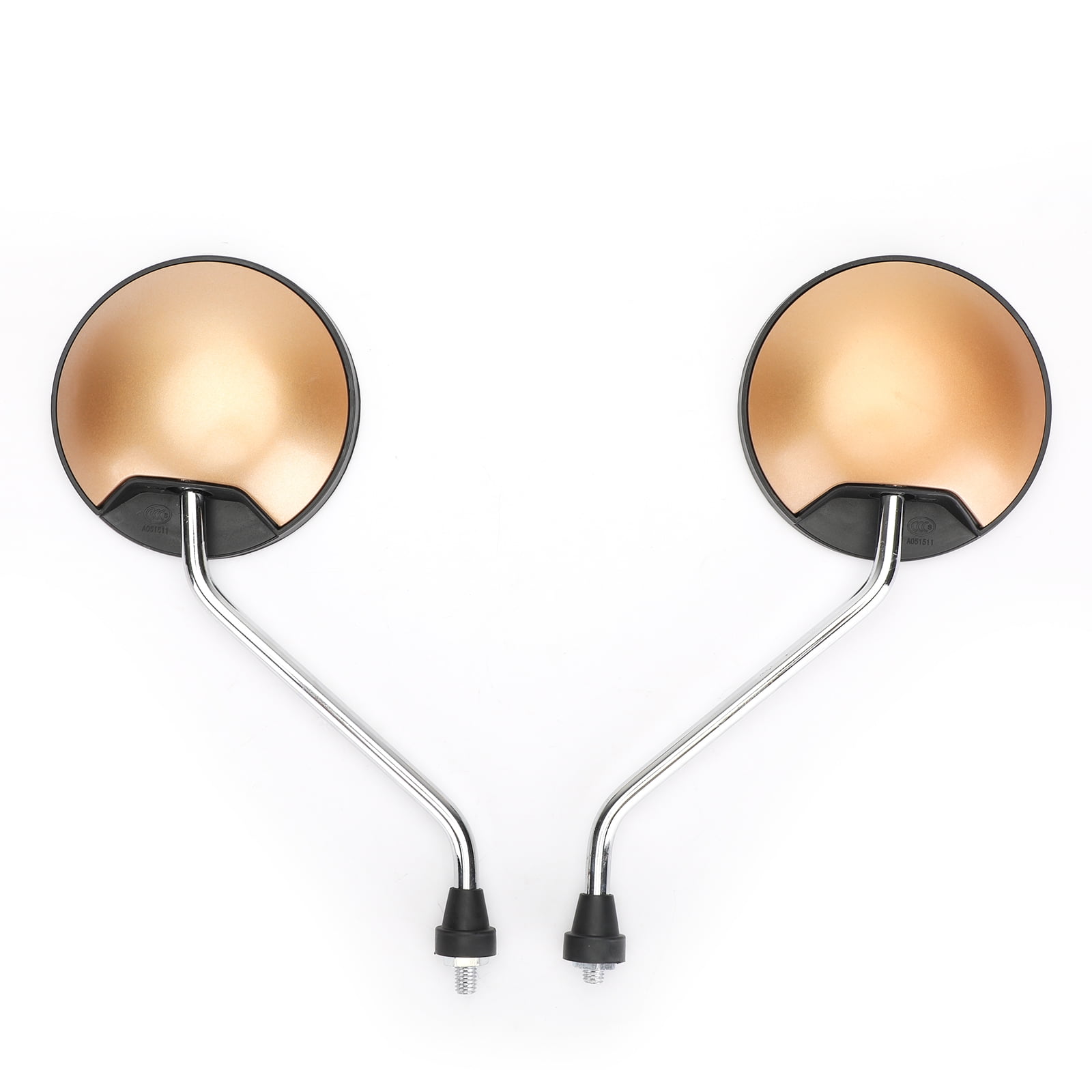 Universal Scooter Moped Mirrors 8mm Gold For Vespa Piaggio Liberty 50 ...