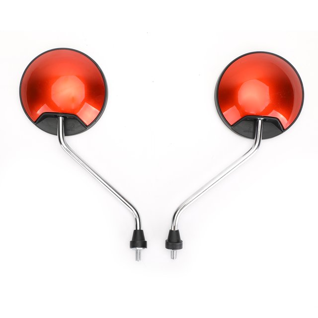 Universal Scooter Moped Mirrors 8mm Orange For Vespa Piaggio Liberty 50 ...