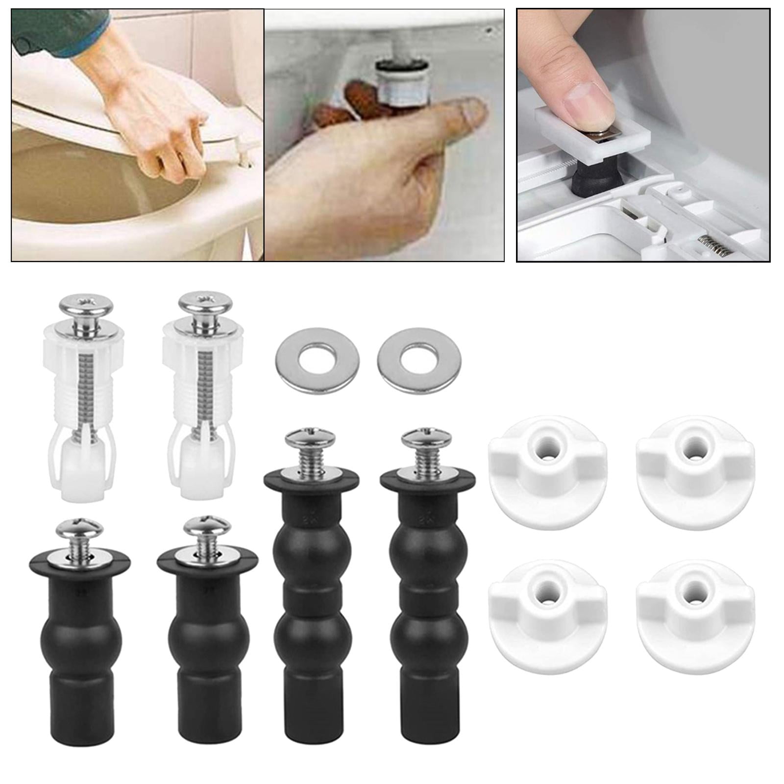 Universal Screw Toilet Toilet Seat Hinges Screws Expansion Screws Rubber Spreader Bolts for ...