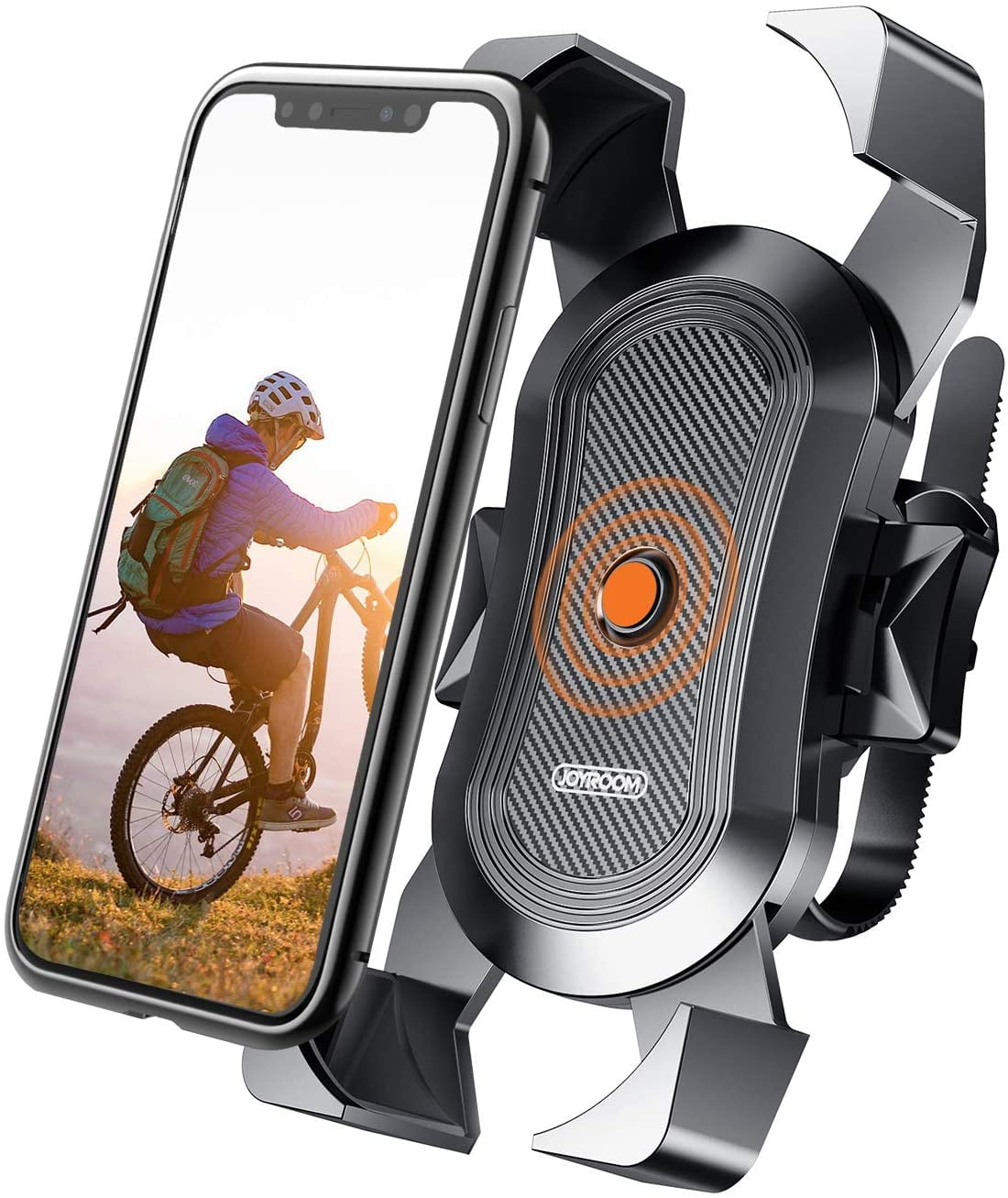 Universal Secure Lock 4-6.5 inch phone Size Bike/Motorcycle Phone Mount ...