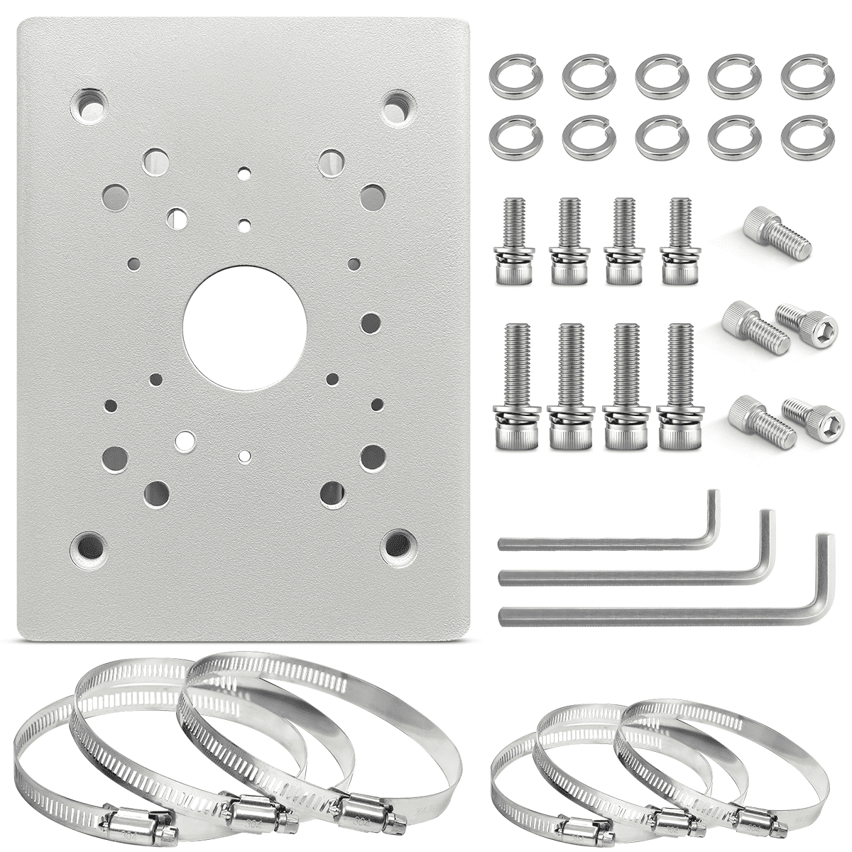 Universal Security Camera Pole Clamp Bracket,Vertical Pole Mount for ...