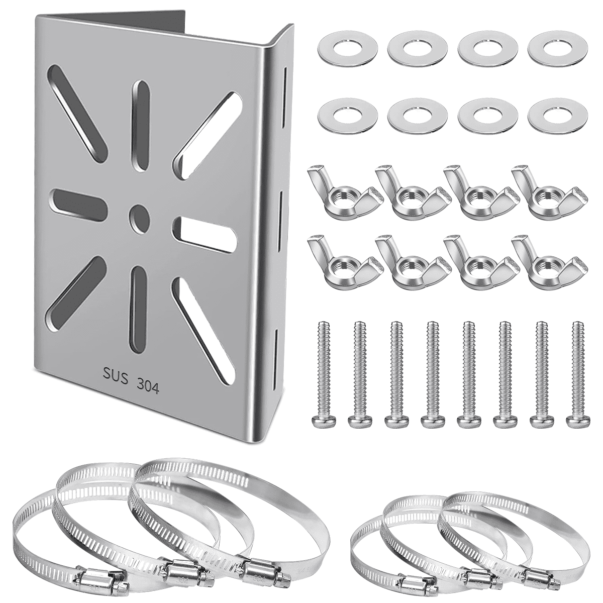 Universal Security Camera Pole Clamp Bracket,Vertical Pole Mount for ...