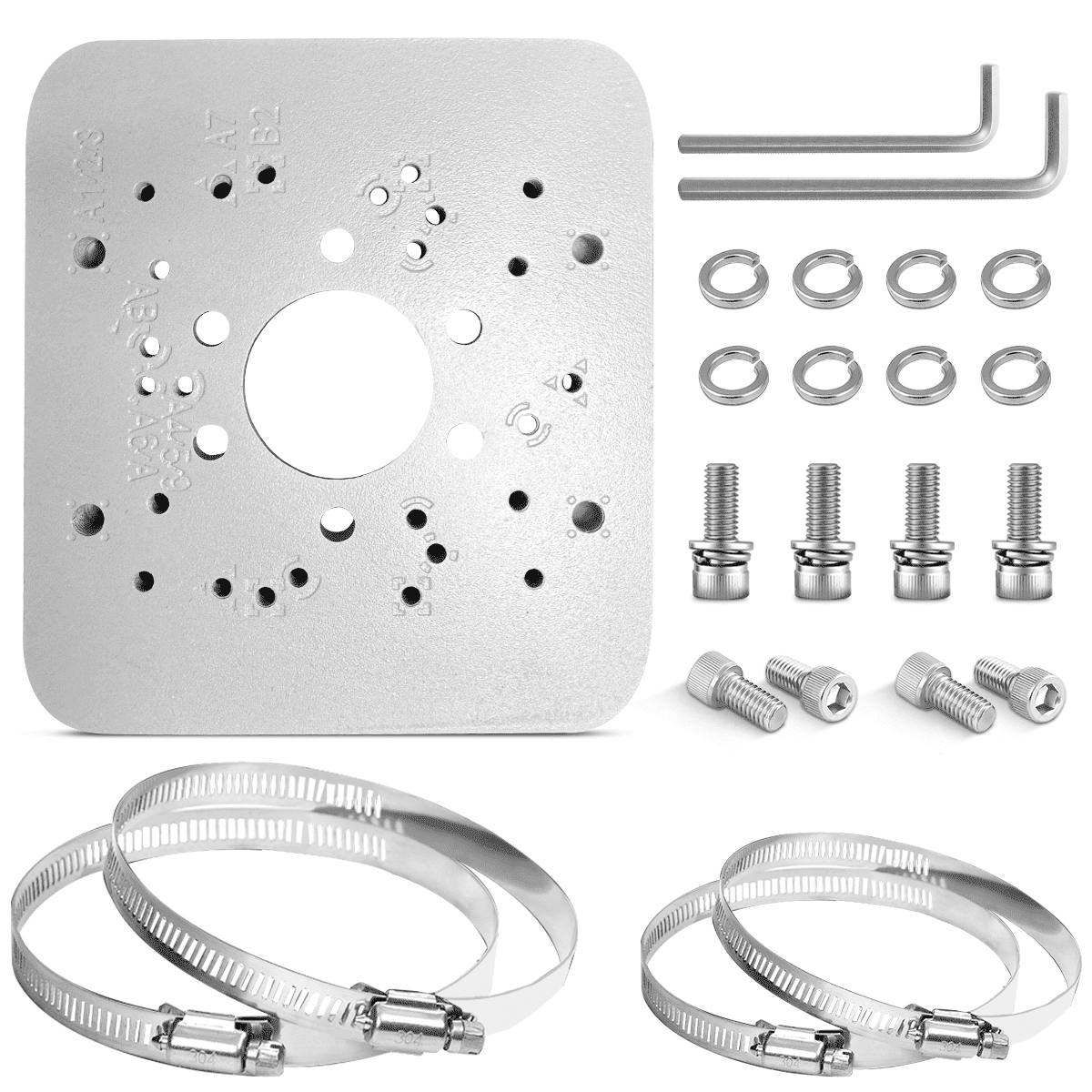 Universal Security Camera Pole Clamp Bracket,Vertical Pole Mount for ...