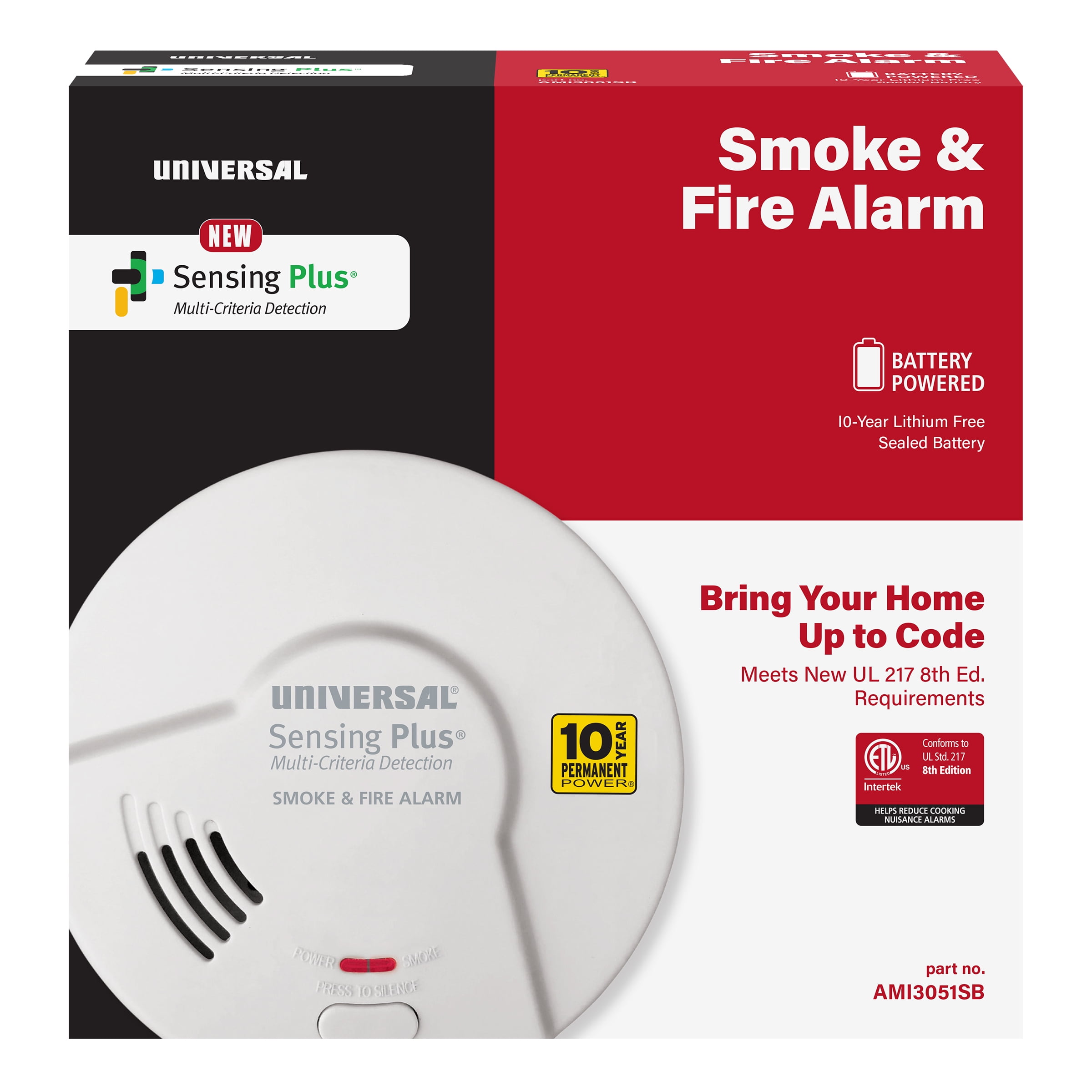 Universal Security Instruments Inc Sensing Plus, Smoke and Fire Alarm, Multi-Criteria Detection ...