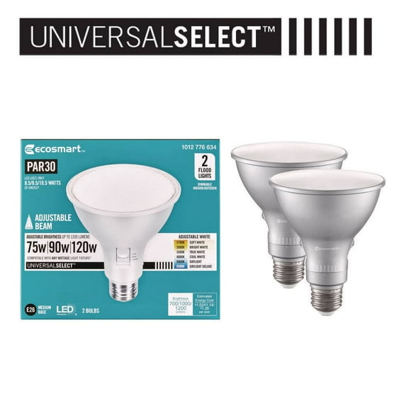 Universal Select 75/90/120-Watt Equivalent PAR30 Dimmable Adjustable ...