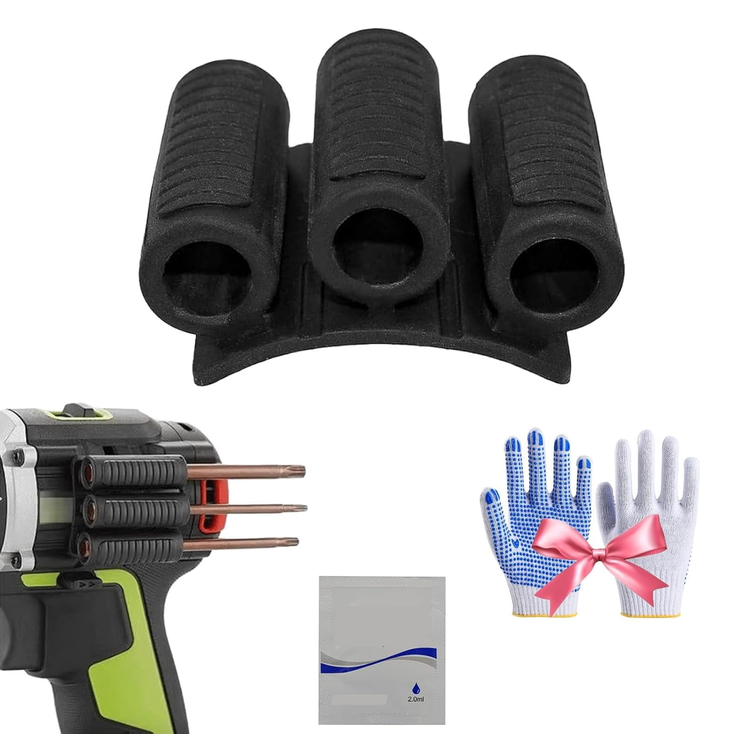 Universal Self-Adhesive Drill Bit Gripper, High Strength Adhesive Drill ...