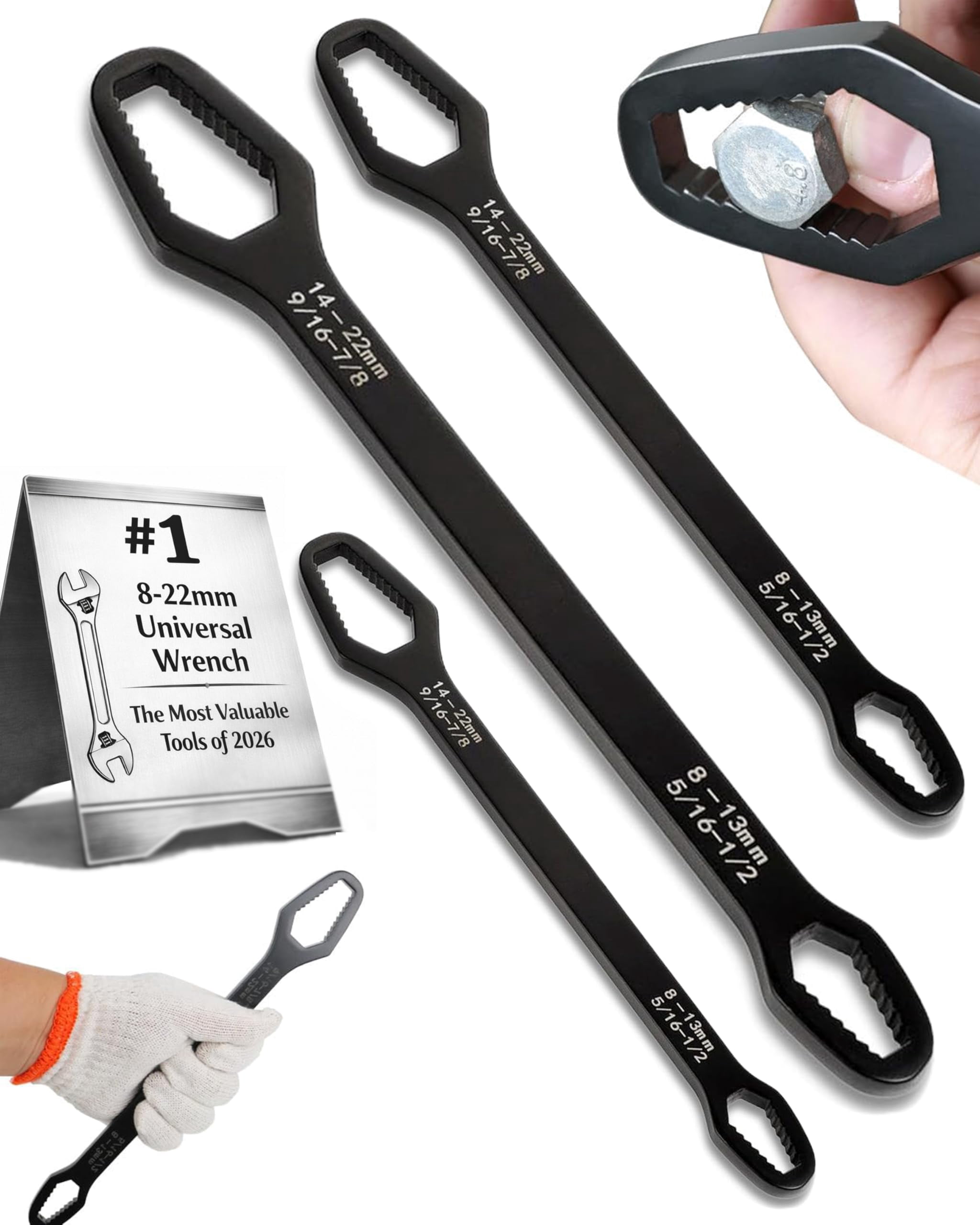 Universal Self Adjusting Wrench, 2026 Lastest Double Ended Torx Wrench ...