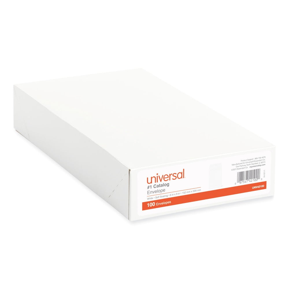 Universal Self-Stick Open-End Catalog Envelope, #1, Cheese Blade Flap ...