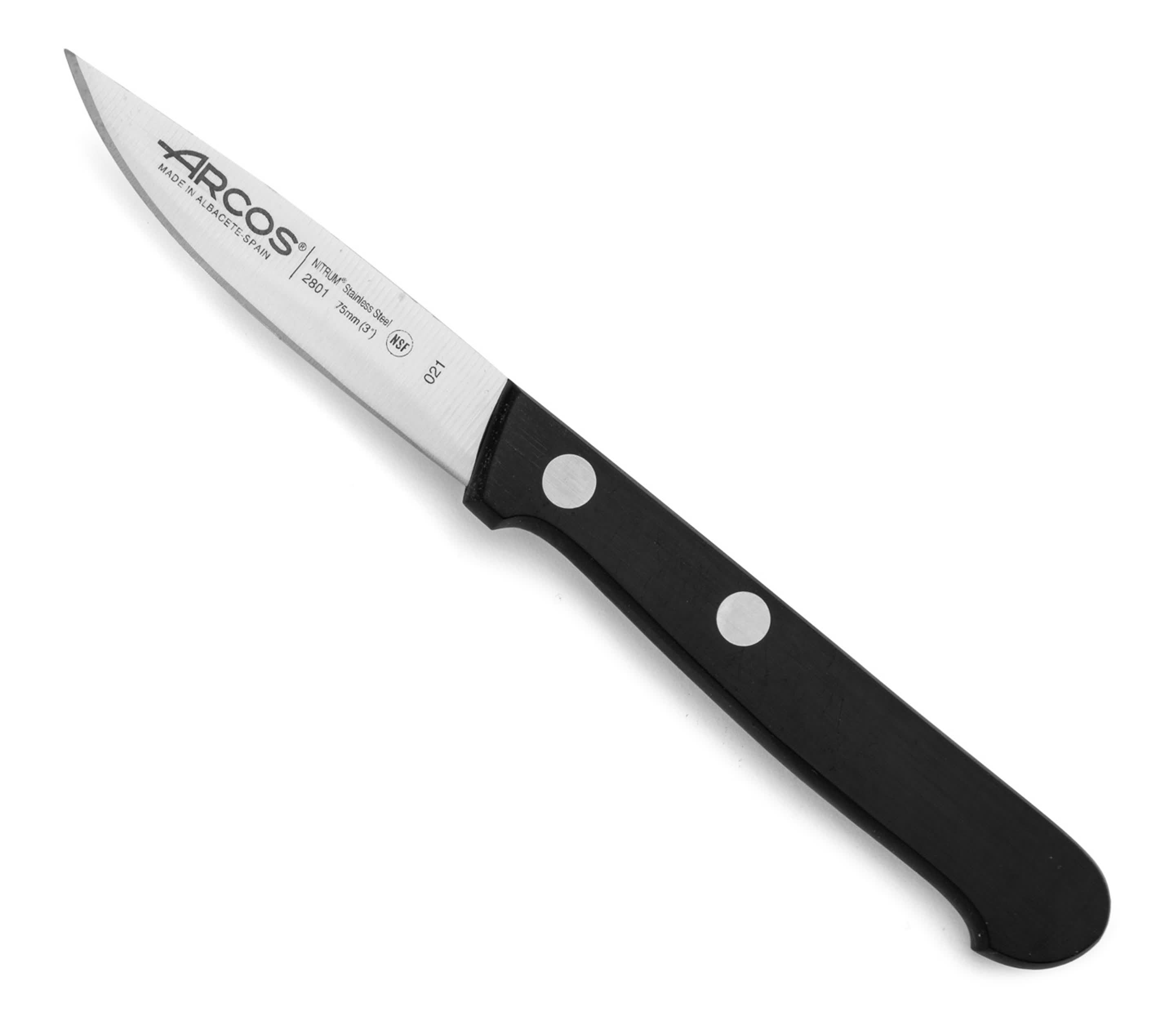 Arcos 3 Inch Paring Knife in Stainless Steel. Kitchen Knife for Peeling ...