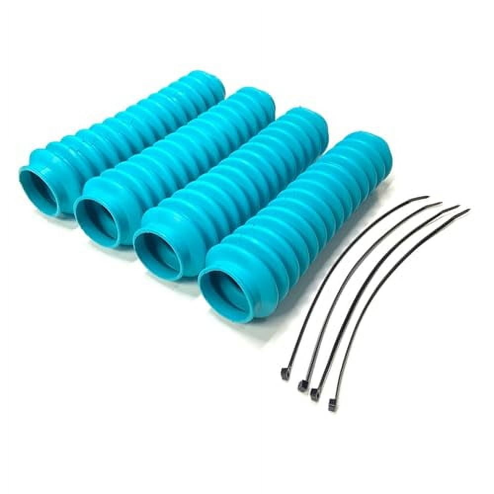 Universal Shock Absorber Dust Boot Boots (Set of 4) 2" x 11" (Teal ...