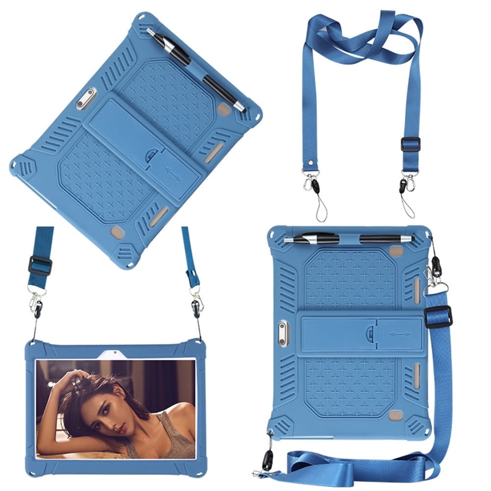 Universal Shockproof Case for 10.1" Tablets - Silicone Cover w/Shoulder ...