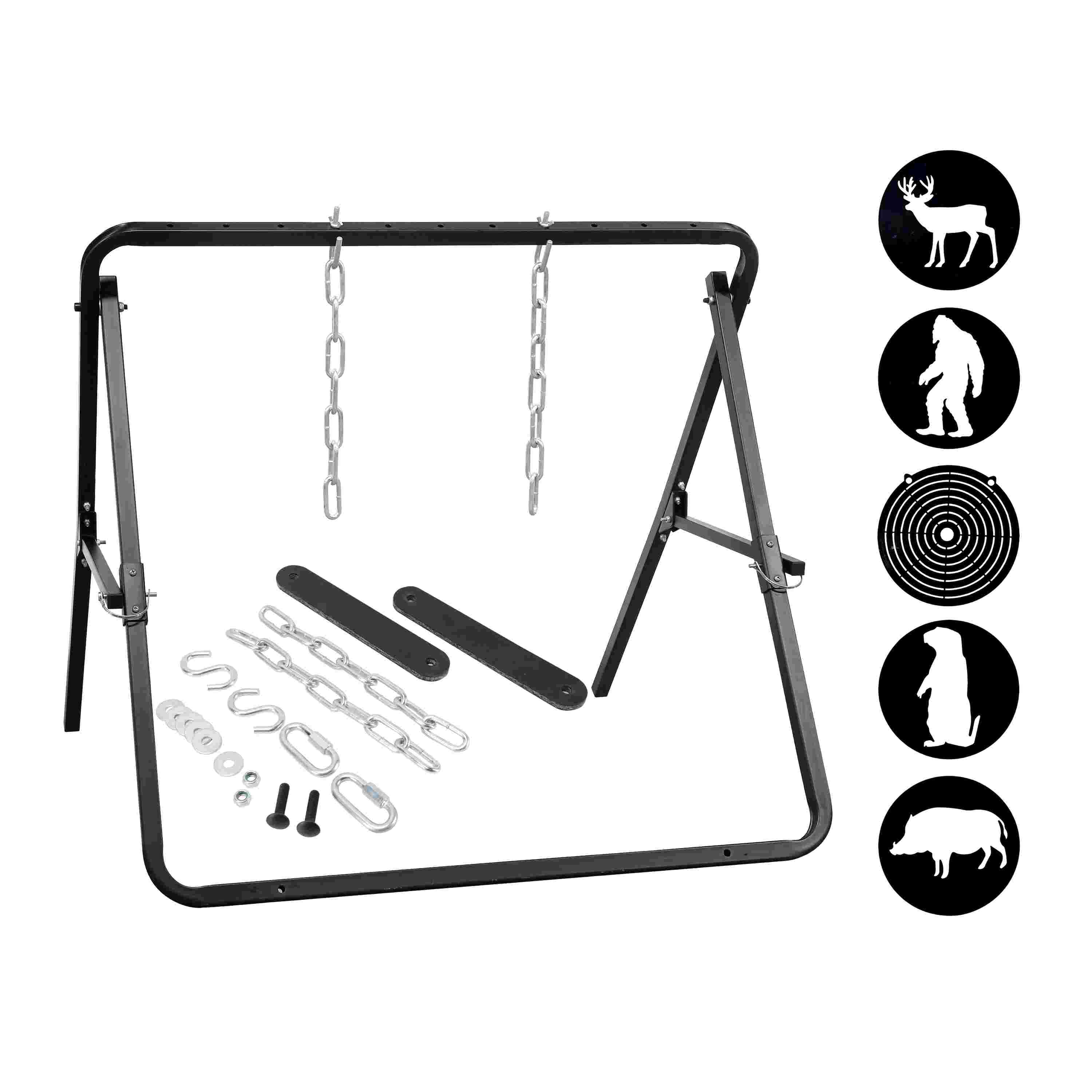 Universal Shooting Target Stand with Rubber Strap Target Hanging Set ...