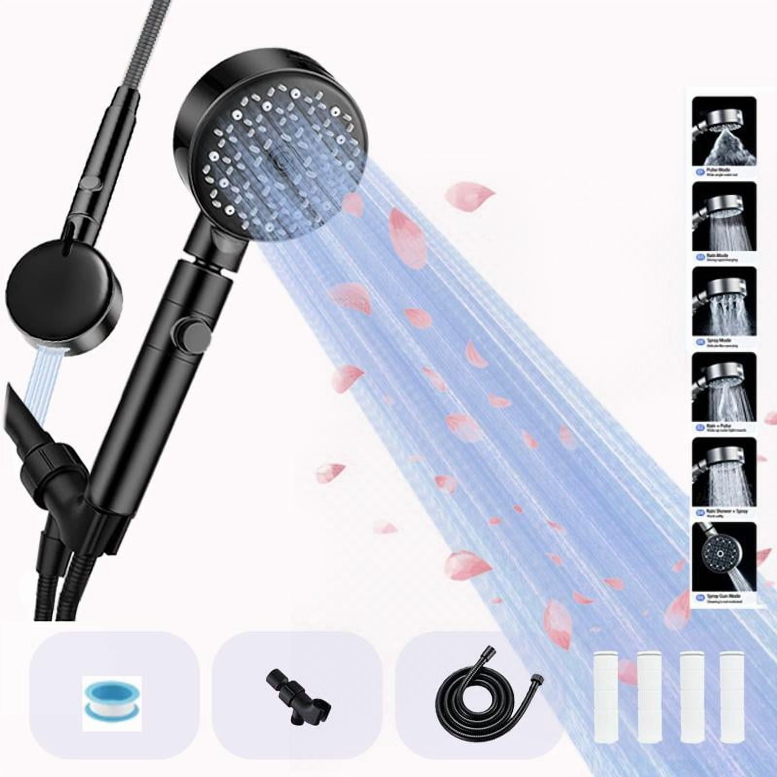 Universal Silicone 6-Setting Shower Head for Bathroom – Includes ...