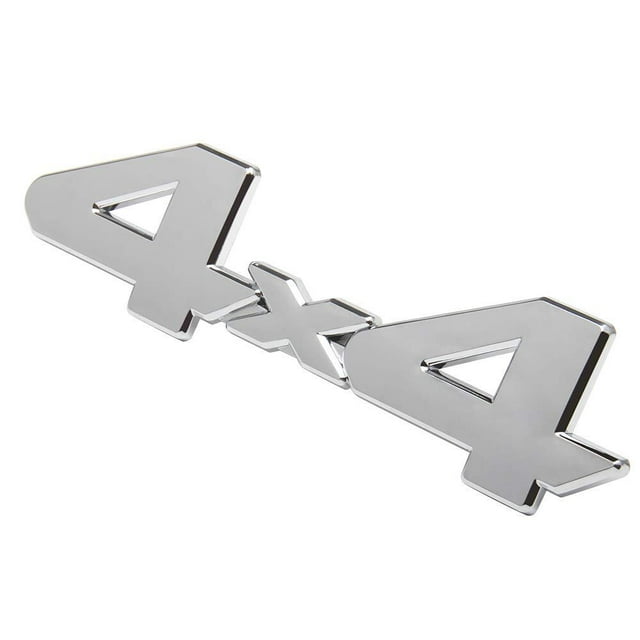 Universal Silver 4x4 Decal Blackout Emblem Sticker Replacement for ...