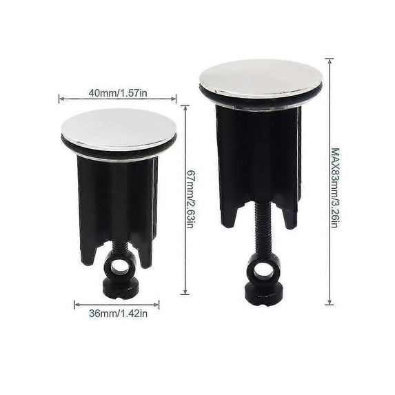 Universal Sink Plug, Bathroom Basin Sink Plug Replacement Drain Pop-up ...
