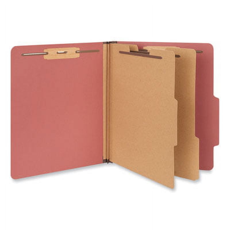 Universal Six--Section Pressboard Classification Folders, 2 Dividers ...