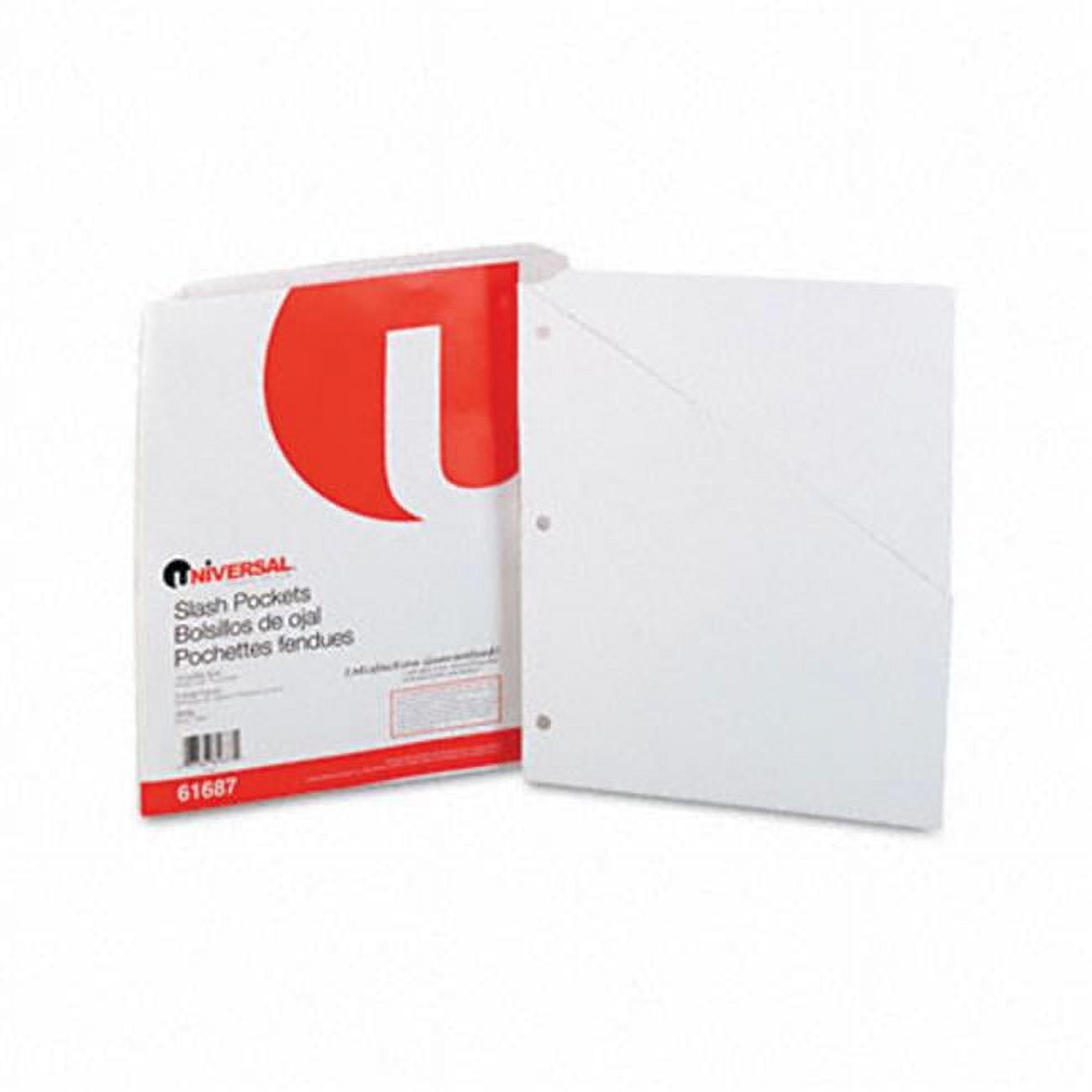 Universal Slash-Cut Pockets for 3-Ring Binders Jacket Ltr 11 Pt. WE 10 ...