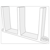 Sliding Closet Door Bottom Guide, 4-3/16 in., Plastic, White (2-pack ...