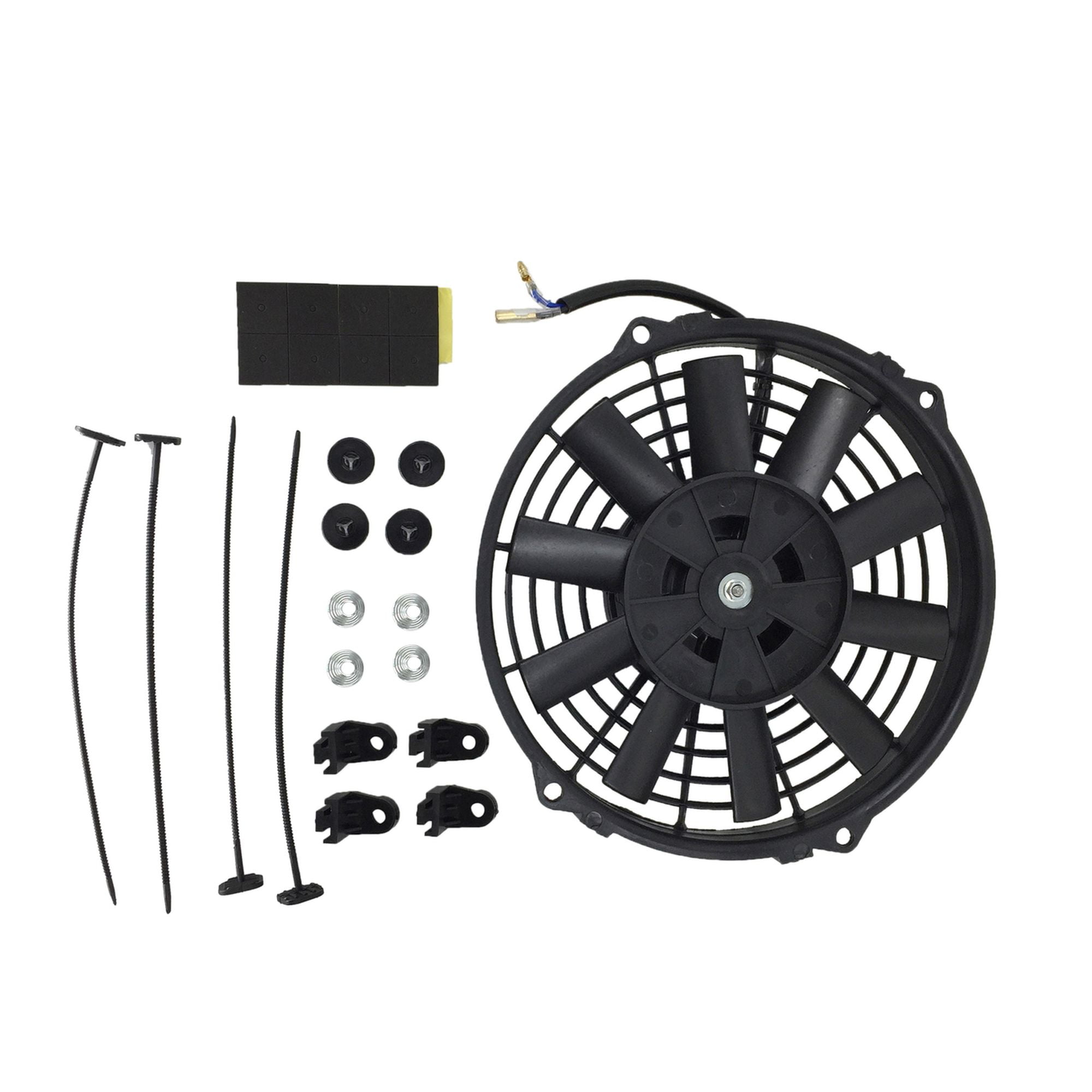 Universal Slim 9" Pull/push Radiator Engine Bay Cooling Fan Mount Kit 9 ...