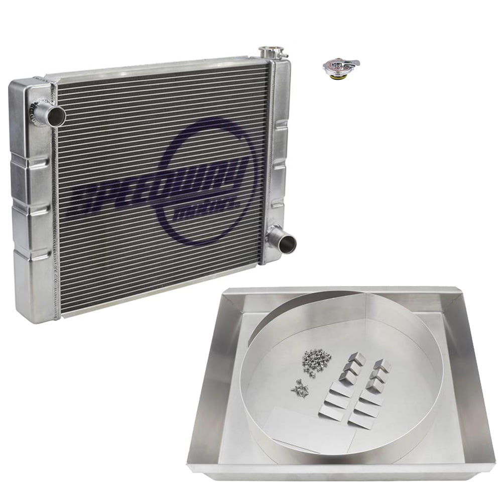 Universal Small Block Chevy Radiator Kit w/Fan Shroud, 22 Inch ...