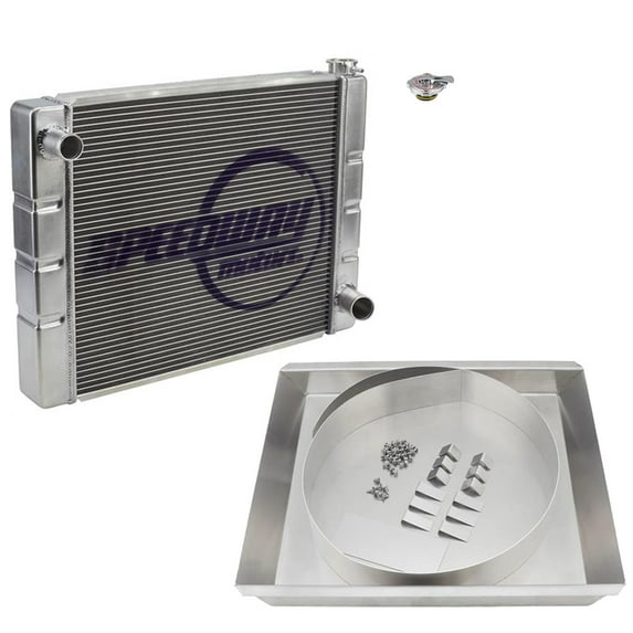 Universal Small Block Chevy Radiator Kit w/Fan Shroud, 31 Inch ...